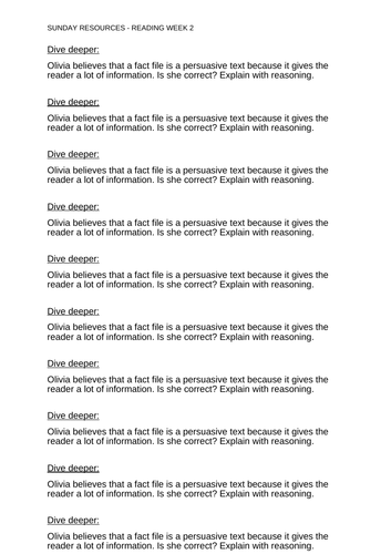 Year 6 Reading SATS Revision. A Fact file. | Teaching Resources