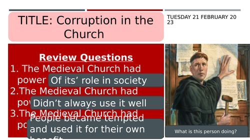 Introduction to the Reformation | Teaching Resources