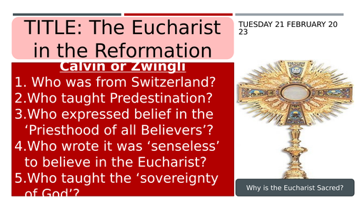 Introduction to the Reformation | Teaching Resources