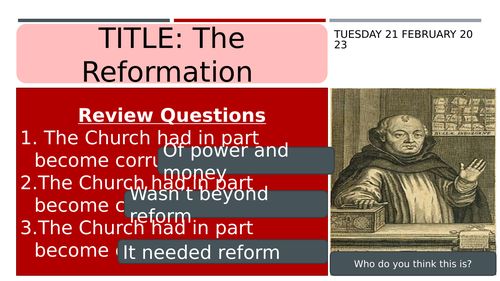 Introduction to the Reformation | Teaching Resources