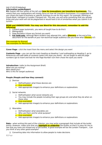 OCR Cam Tech U17 Internet of Everything | Teaching Resources