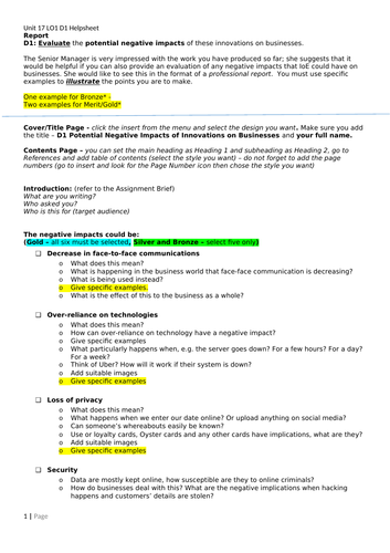 OCR Cam Tech U17 Internet of Everything | Teaching Resources