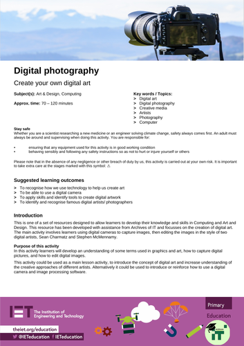 Digital photography | Teaching Resources