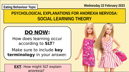 A-Level Psychology - PSYCHOLOGICAL EXPLANATIONS FOR ANOREXIA: SOCIAL ...