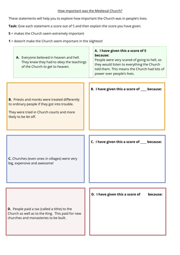 Y7 Medieval Life SOW - lessons and resources | Teaching Resources