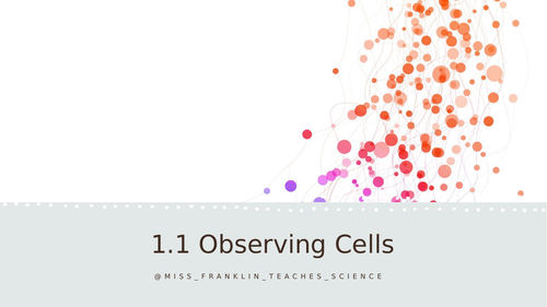 B1.1 Observing Cells | Teaching Resources