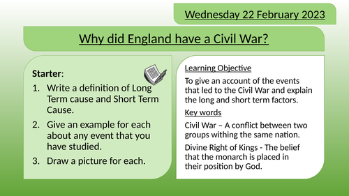 Causes of the English Civil War | Teaching Resources