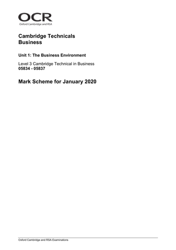 Business CTech Unit 1 Feedback | Teaching Resources