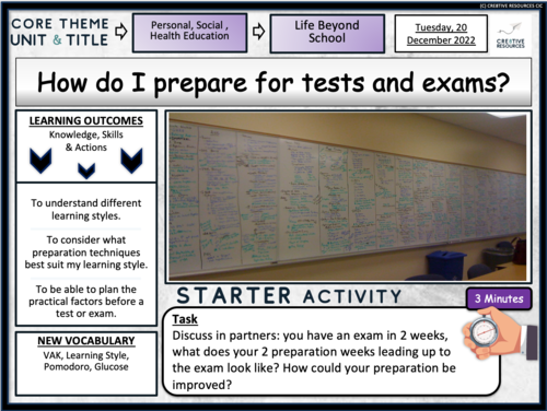 Prepare for tests and exams | Teaching Resources