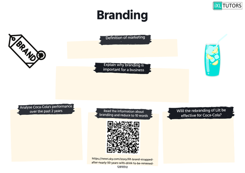 Branding Summary activity: GCSE Business, A Level Business | Teaching ...