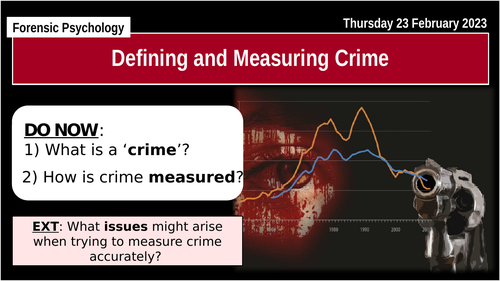 A-Level Psychology - DEFINING AND MEASURING CRIME [Forensic Psychology ...