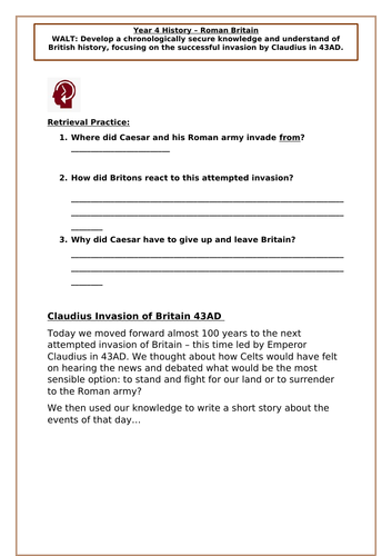 KS2 History: Roman Britain - Full Unit | Teaching Resources