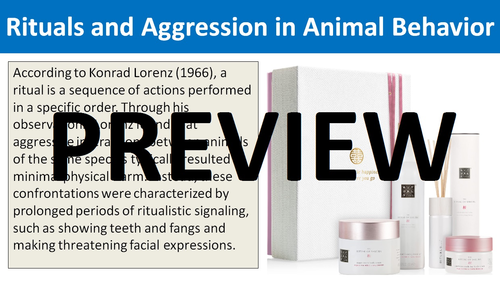 Ethological explanation of aggression - AQA A Level Psychology ...