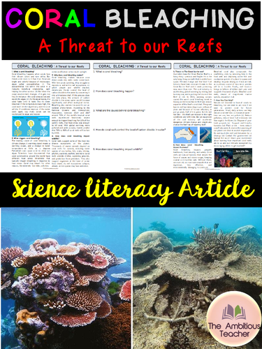 Science Literacy Article : Coral Bleaching | Coral Reef & The Great ...