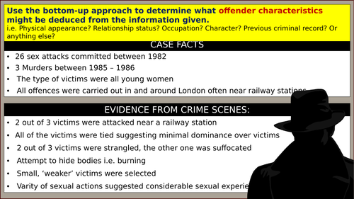 A-Level Psychology - OFFENDER PROFILING: THE BOTTOM-UP APPROACH ...