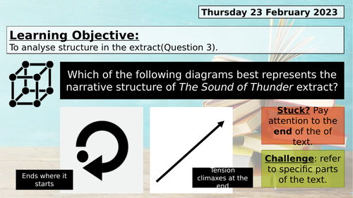 Aqa Gcse Language Paper 1 Section A Mini Unit For Lower Ability