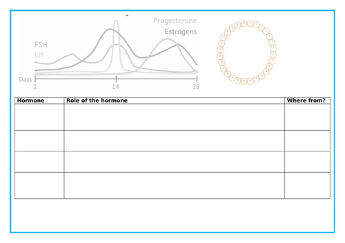 Menstrual Cycle Hormone bracelet activity | Teaching Resources