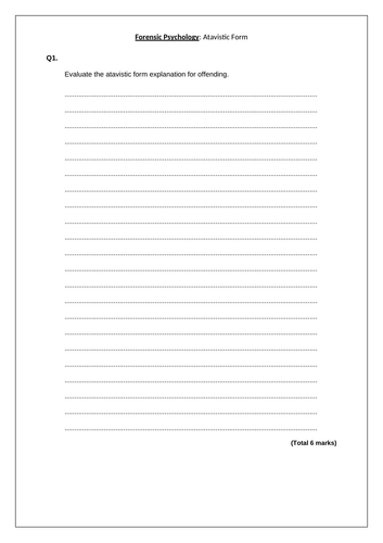 A-Level Psychology - LOMBROSO'S ATAVISTIC FORM [Forensic Psychology ...