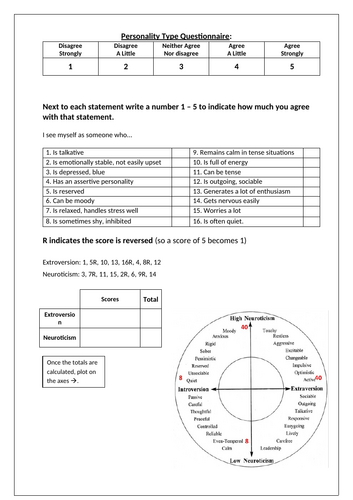 A-Level Psychology - EYSENCK'S THEORY OF THE CRIMINAL PERSONALITY ...
