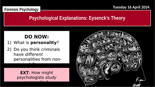 A-Level Psychology - EYSENCK'S THEORY OF THE CRIMINAL PERSONALITY ...