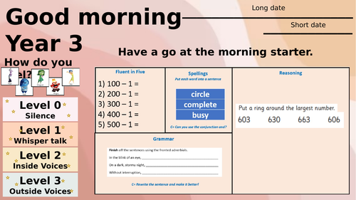 Morning starter tasks, Year 3 | Teaching Resources