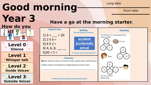 Morning starter tasks, Year 3 | Teaching Resources