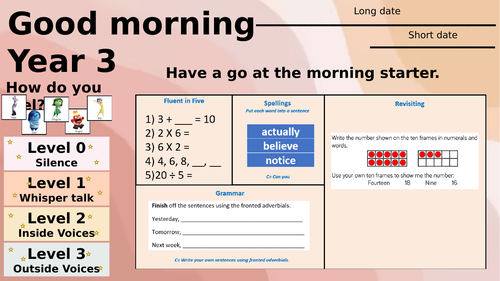 Morning starter tasks, Year 3 | Teaching Resources