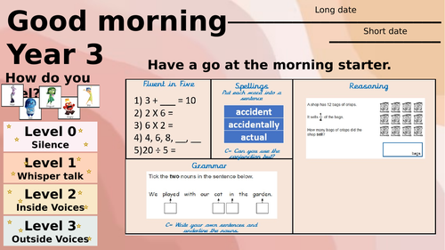 Morning starter tasks, Year 3 | Teaching Resources