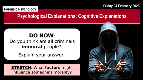 A-Level Psychology - COGNITIVE EXPLANATIONS FOR OFFENDING BEHAVIOUR ...