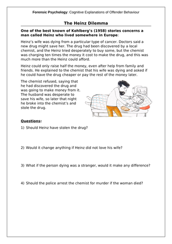 A-Level Psychology - COGNITIVE EXPLANATIONS FOR OFFENDING BEHAVIOUR ...