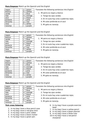 ¿Qué hay en tu mochila? Bundle | Teaching Resources