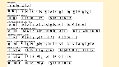 ¿Qué hay en tu mochila? Bundle | Teaching Resources