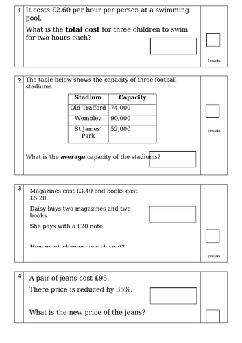 Y6 SATs revision questions | Teaching Resources