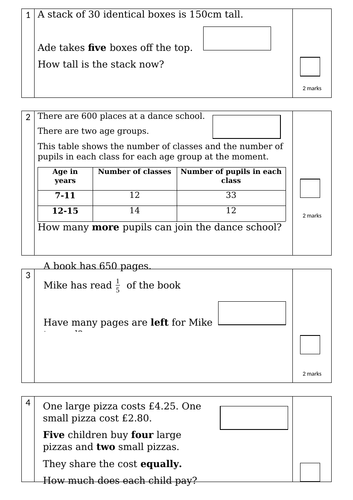 Y6 SATs revision questions | Teaching Resources