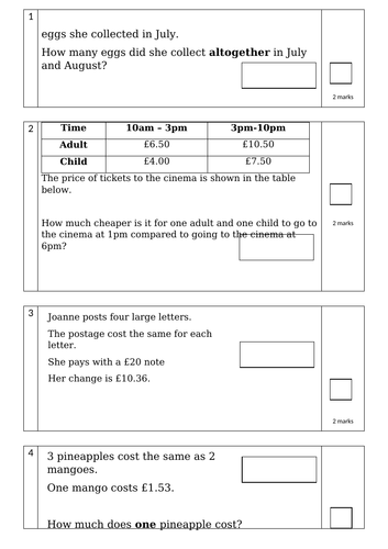 Y6 SATs revision questions | Teaching Resources