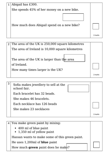 Y6 SATs revision questions | Teaching Resources