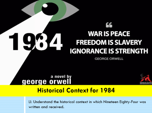 Nineteen-Eighty Four: Historical Context | Teaching Resources