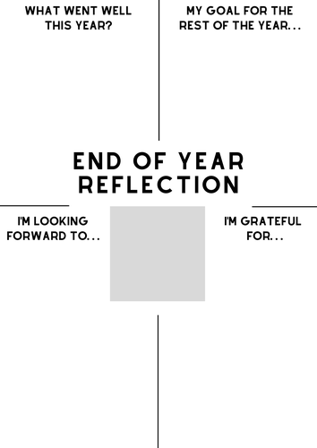 End of Year - Reflection | Teaching Resources