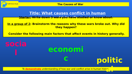 IB History - The Causes of War | Teaching Resources