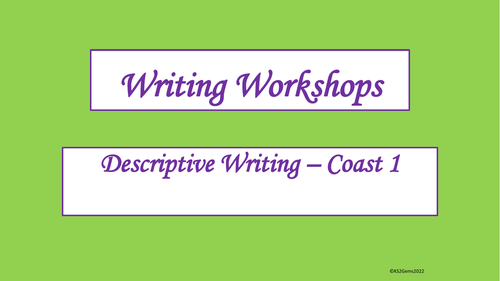 Writing Workshops Setting Description Coast 1 | Teaching Resources