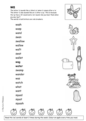 wa reading and spelling | Teaching Resources