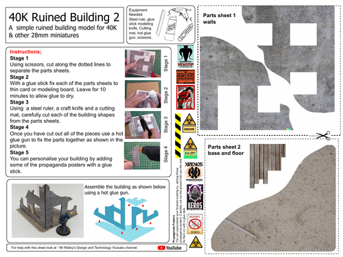 Simple to make Warhammer 40k Buildings | Teaching Resources