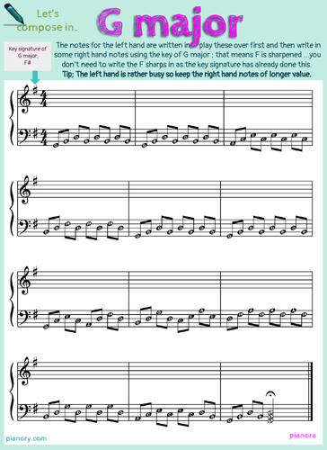 Fun composing activity for beginner piano student. | Teaching Resources Fun composing activity for beginner piano student. | Teaching Resources