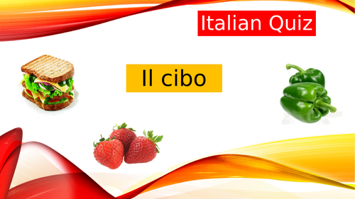 Italian food review quiz | Teaching Resources
