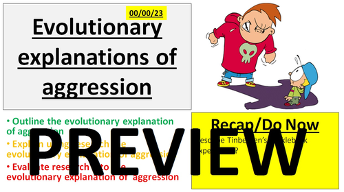 Evolutionary explanations of aggression - AQA A Level Psychology ...