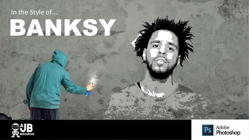 Photoshop Tutorial - Art Graffiti -Banksy | Teaching Resources