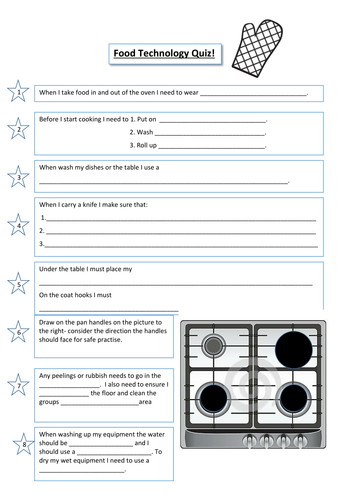 Food Technology: Safety Starter Quiz | Teaching Resources