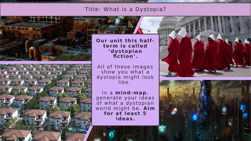 Dystopian Fiction Scheme | Teaching Resources