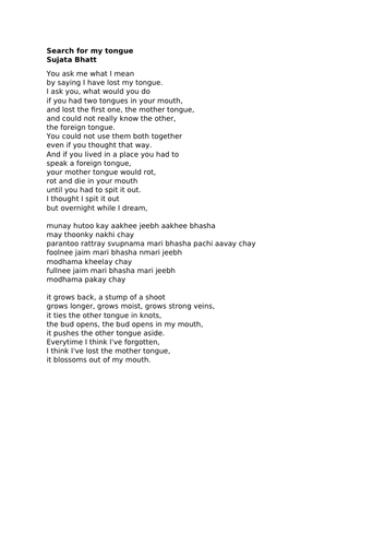 Around the World Poetry Scheme | Teaching Resources