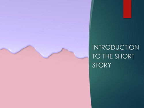 Introduction to The Short Story | Teaching Resources